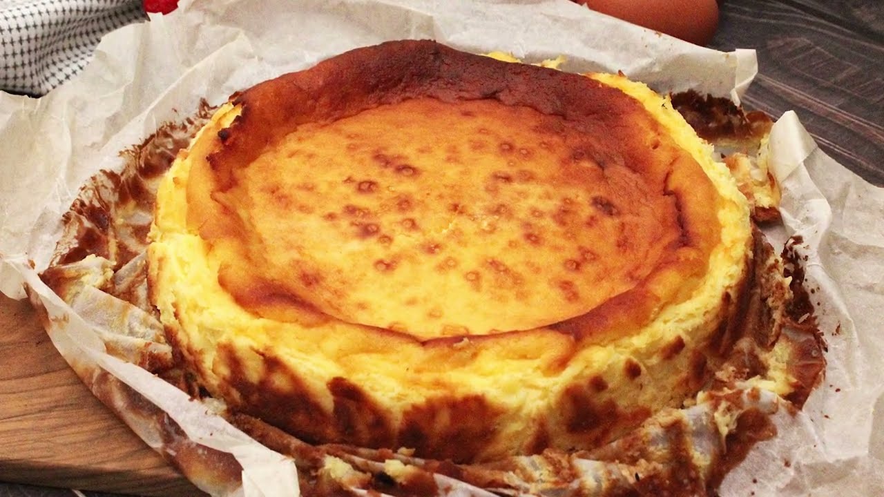 Deliciosa receta de tarta de queso vasca