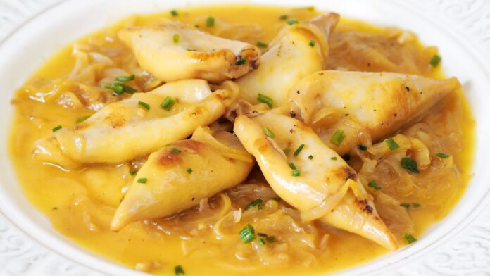 Receta Fácil y Económica de Chipirones Encebollados