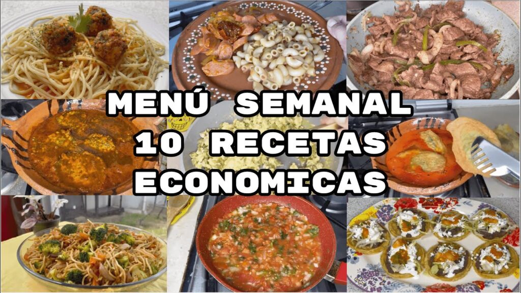 55 Recetas Baratas para un Menu Semanal