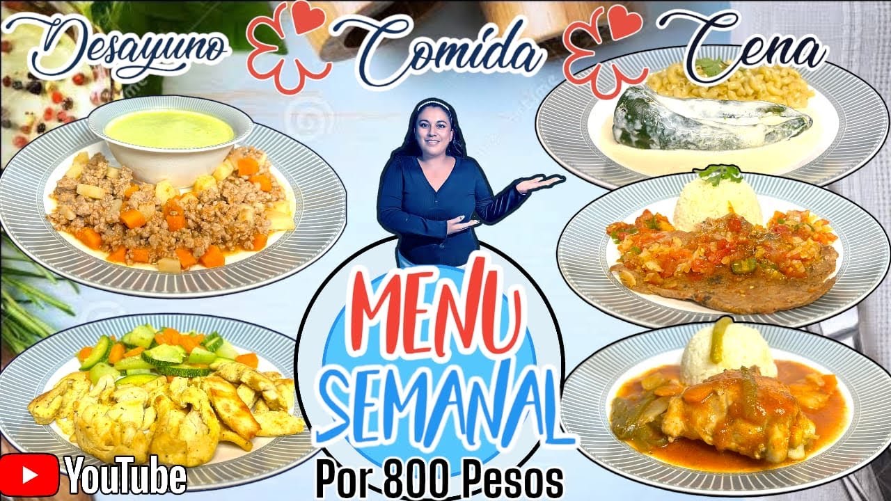 Menu Semanal Familiar Para Una Familia de 56: Ideas y Recetas