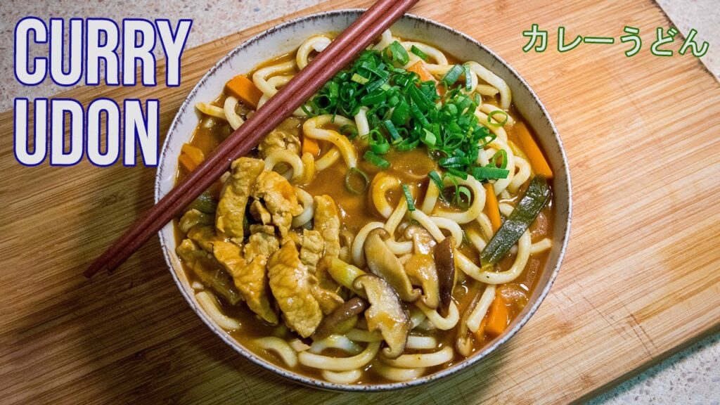 Receta Fácil de Udon Noodle con Pollo al Curry