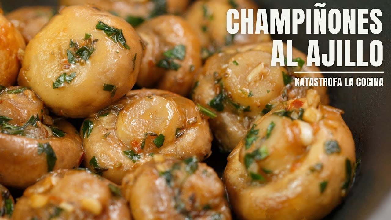 Receta deliciosa de champiñones al ajillo